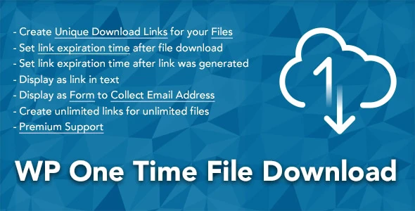 Free One Time File Download – Unique Link Generator Crack WordPress ...